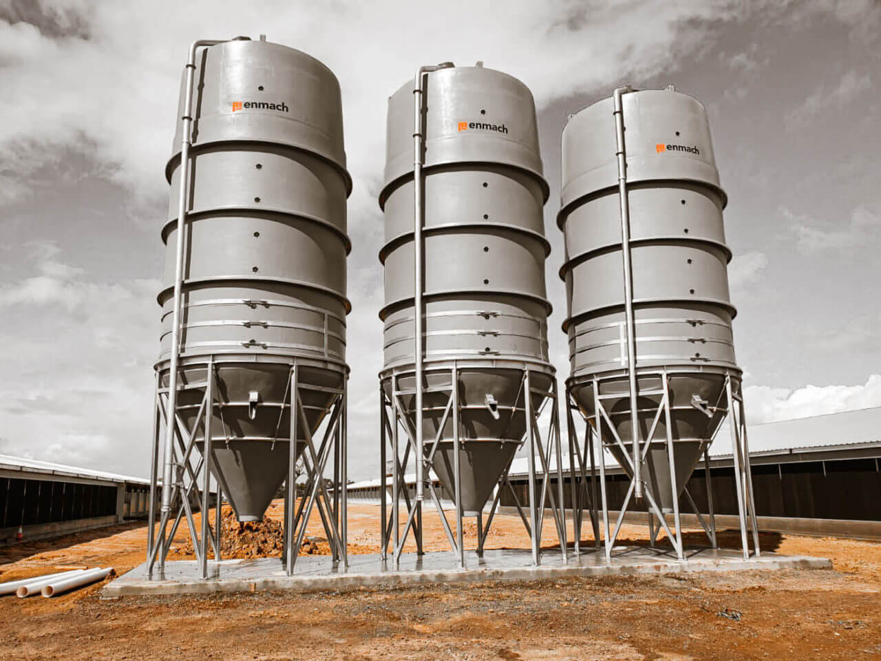Cone Bottom Tanks Australia | Poly Silos | Enmach