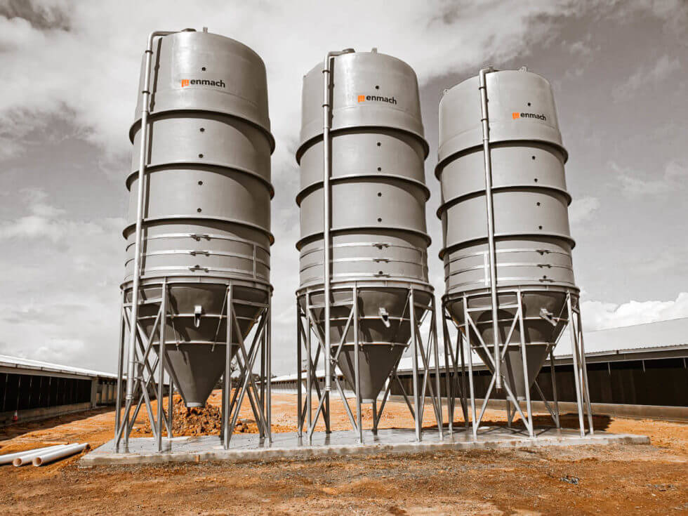 Cone Bottom Tanks Australia | Poly Silos | Enmach